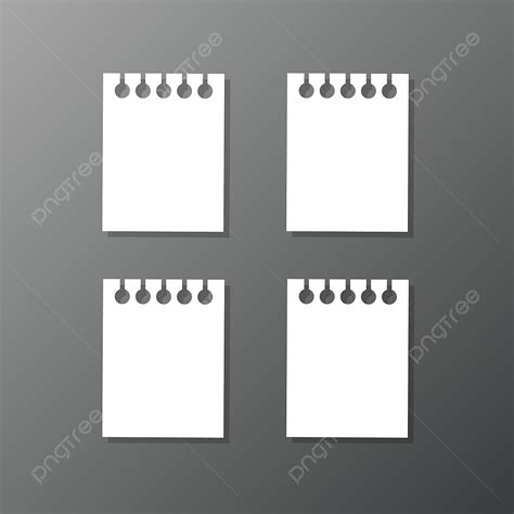 Blank Notes Vector Hd Images Set Of Blank Paper Notes Vector Design Background Layout