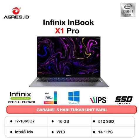 Jual Laptop Infinix Inbook X Pro I G Gb Ssd W Fhd Ips Di Seller Agres Id