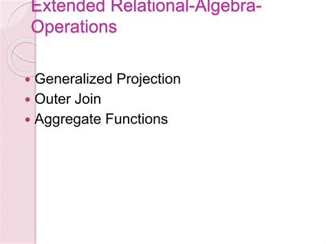 relational algebra operations ppt databases computer software and