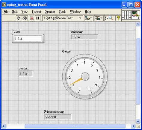 小螞蟻的學習筆記 LabVIEW 字串和數字間的轉換練習