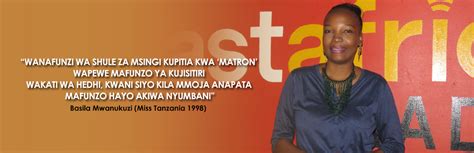 Basila Mwanukuzi Miss Tanzania East Africa Television