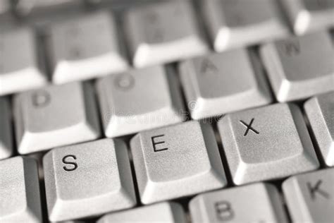 The Word Sex From The Letters On The Keyboard Buttons Stock Image