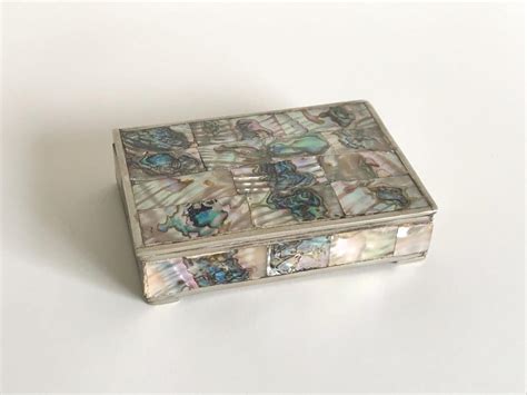 Vintage Abalone Shell Box Etsy Vintage Abalone Shell Box Etsy
