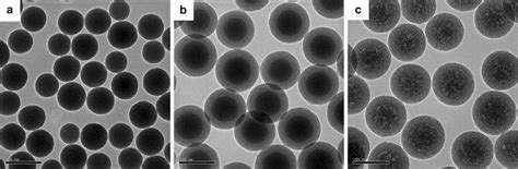 TEM Images Of Solid SiO Microspheres With Smaller Particle Size Download Scientific Diagram