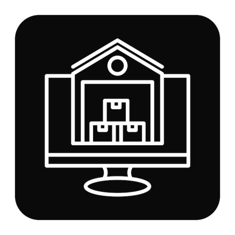 Premium Vector Online Warehouse Vector Illustration