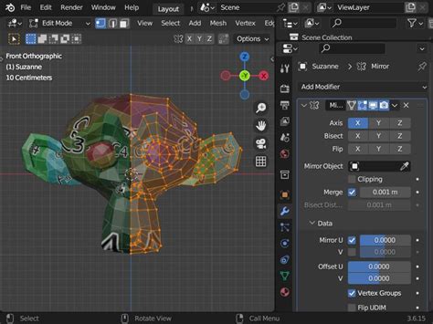 Texture Painting Keeps Mirroring After Applying Mirror Modifier Blender Tests Blender