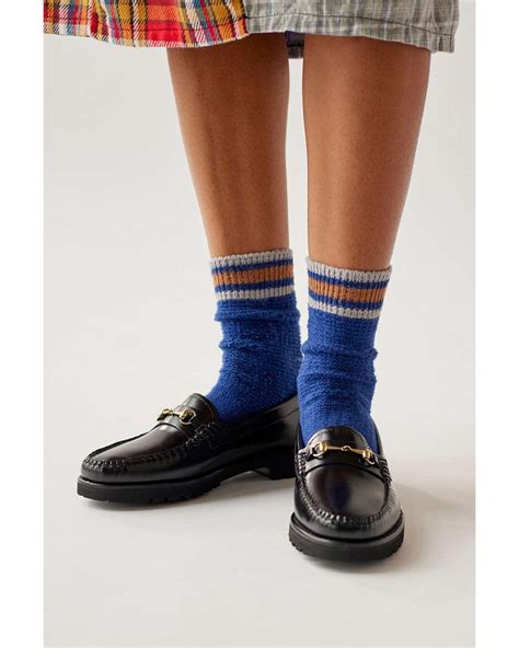 G H Bass Co Lianna Bit Lug Weejun Loafer In Blue Lyst