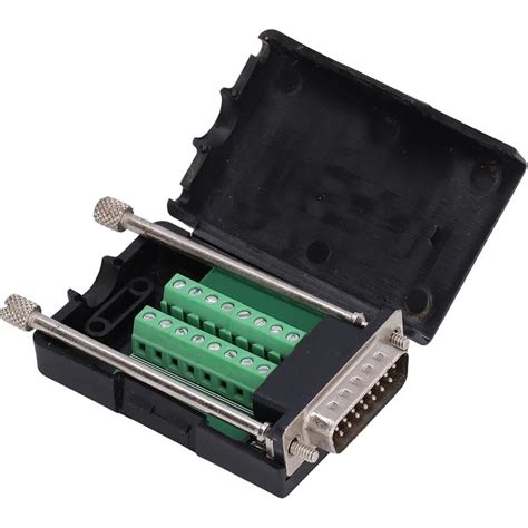 2 Mo Finance Db15 Solderless Connector Screw Terminal Block Adapter D Sub 15 Pin 2 Row Db15