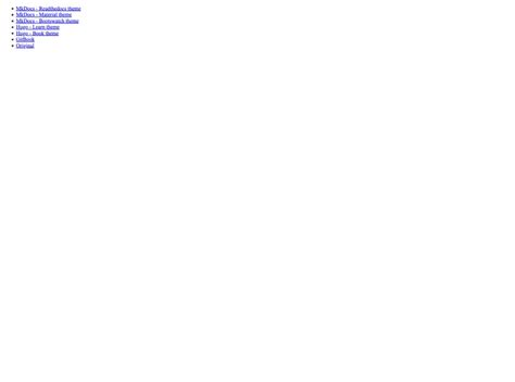 Doxybook2 Hugo Themes