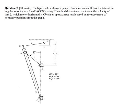 Question 2 10 Marks The Figure Below Shows A Quick Chegg Com
