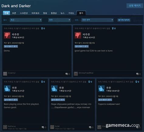 스팀 복귀한 다크앤다커 평가 ‘대체로 부정적