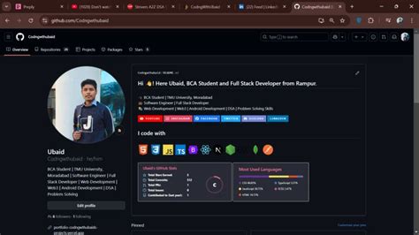 Mohammad Ubaid Ansari On Linkedin Dsa Development Code Work