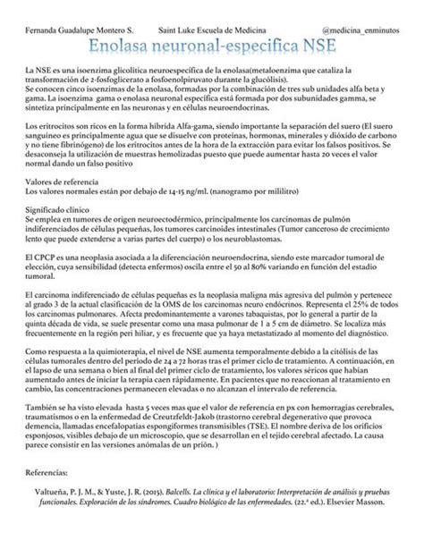 Enolasa Neuronal Fernanda Montero Udocz