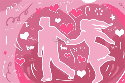 발렌타인 데이 배경 배경 사진 및 창의적인 일러스트 무료 다운로드 Lovepik