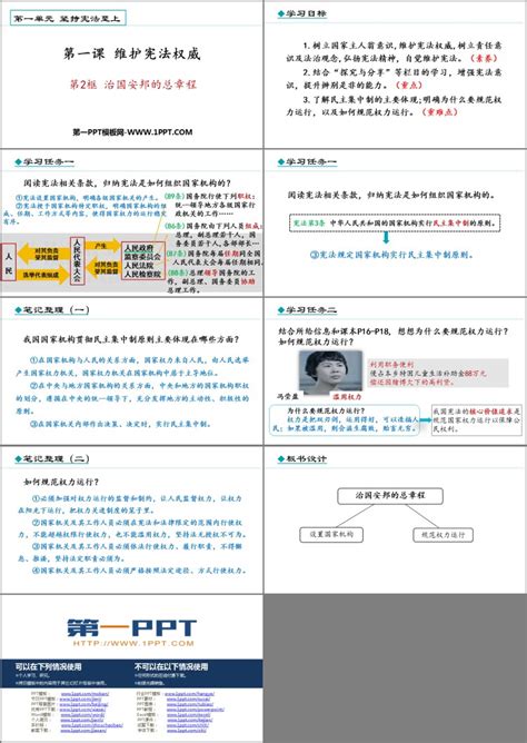 治国安邦的总章程PPT精品免费课件 第一PPT