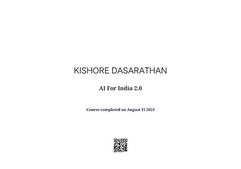 kishore dasarathan on linkedin guvi ai aiforindia