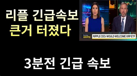 리플 3분전 뜬 긴급속보 축하 드립니다 리플 리플코인 리플코인전망 리플전망 Xrp 리플etf 리플실시간
