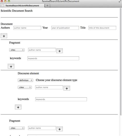 faceted search visual interface download scientific diagram