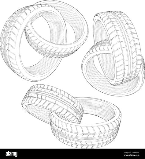 Car Wheel Tire Vector Stock Vector Image And Art Alamy