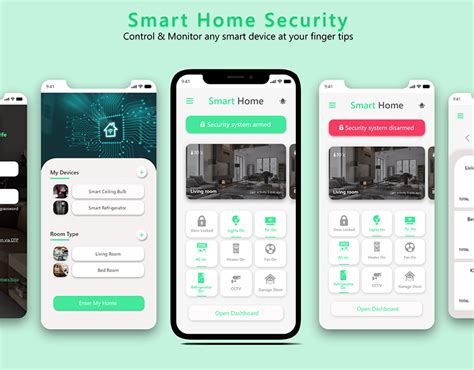 Smart Home Security App Ui Design Behance
