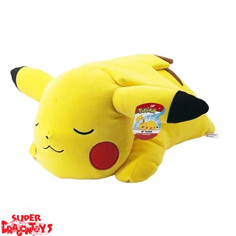 Pokemon Pikachu Sleeping Big Size Plush 45cm Super Dragon Toys