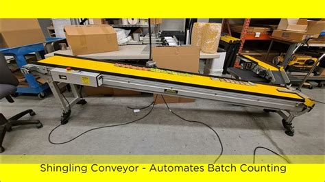 Shingling Conveyor System That Automates Batch Counting Youtube