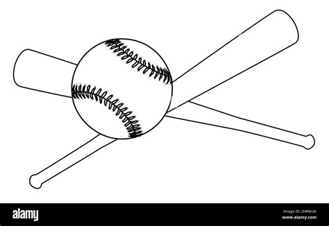 Baseball Bat Black And White