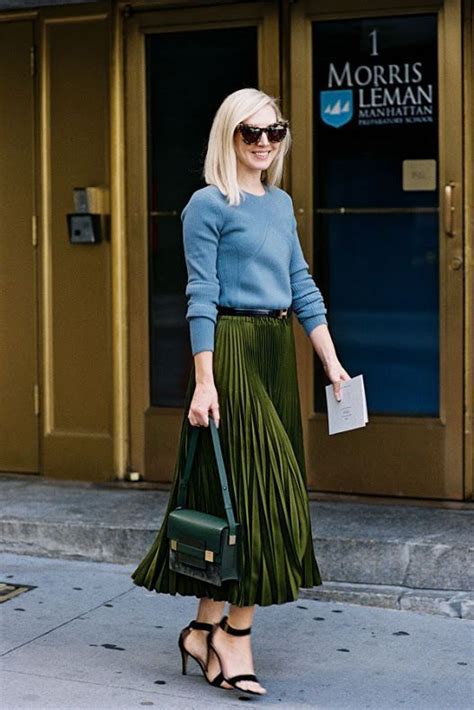 С чем носить плиссированную юбку с чем надеть юбку плиссе луки и образы с юбкой плиссировкой