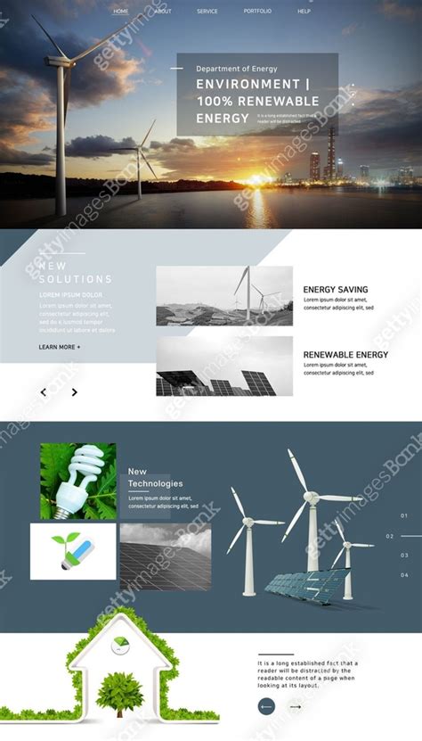 웹템플릿 메인페이지 이미지 웹사이트 인터넷 환경보호 환경 환경에너지 자연 대체에너지 연료와전력발전 이미지 Jv12202842 게티이미지뱅크