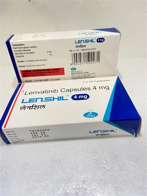Lenvatinib Capsules 4mg At ₹ 1150 Box Anti Cancer Tablets In Mumbai Id 2853413107755
