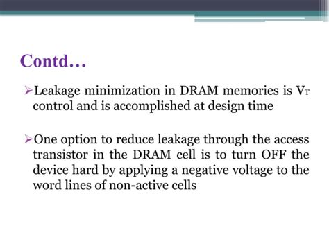 Ec6601 Vlsi Design Memory Circuits Pptx Data Storage And Warehousing Computing
