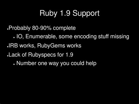 Jruby State Of The Art Except Where Otherwise Noted The Content Of