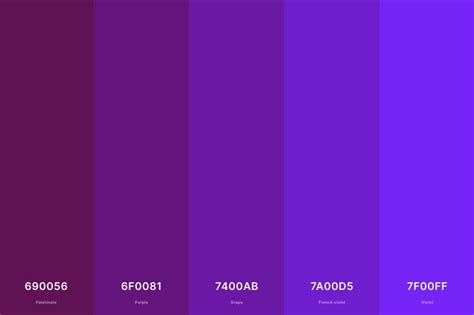 25 Best Violet Color Palettes With Names And Hex Codes Violet Color