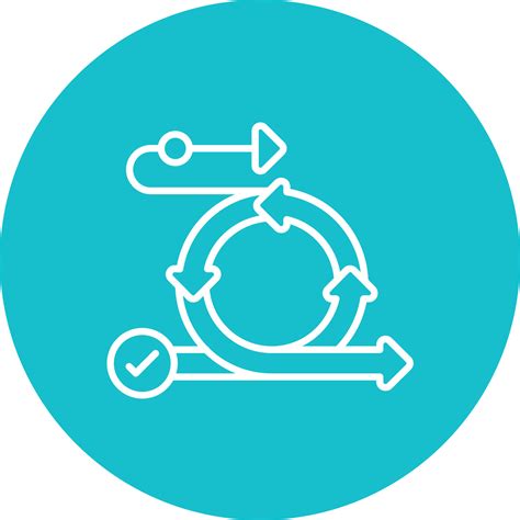 Scrum Line Circle Background Icon Vector Art At Vecteezy