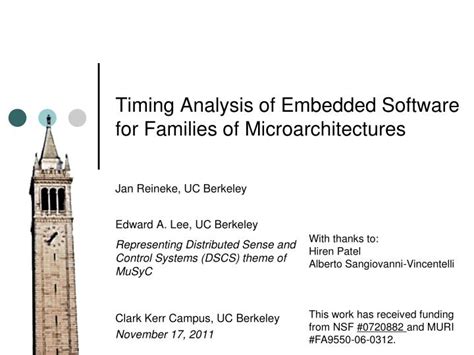 Ppt Timing Analysis Of Embedded Software For Families Of