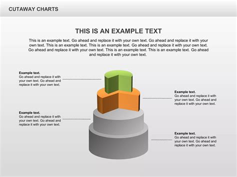 Cutaway Pie Charts PPT