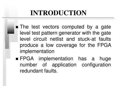 Ppt The Testing Approach For Fpga Logic Cells Powerpoint Presentation Id4300958