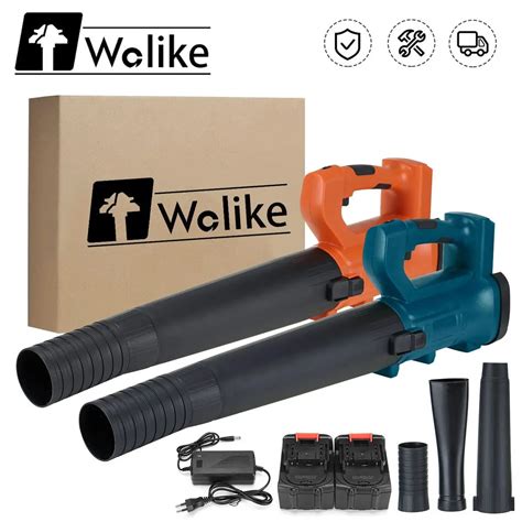 Wolike 산업용 무선 송풍기 공기 눈 송풍기 먼지 잎 수집기 정원 도구 마키타 18v 배터리용 2500w기류를 불어내는 장치 Aliexpress