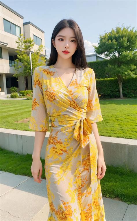 Yellow Fashion Dress V Stable Diffusion Lora Civitai