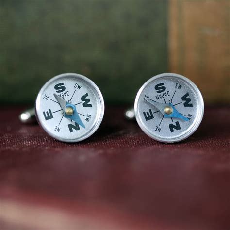 Compass Cuff Links Vintage Compass Cufflinks Compass