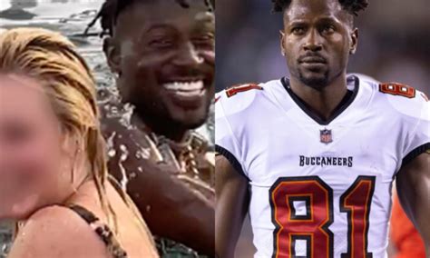 Antonio Brown Exposes His Butt And Penis To A Woman In Hotel Pool While