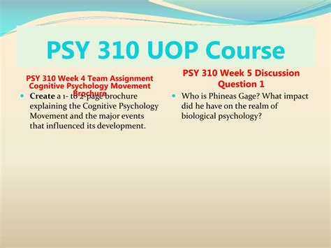 PPT PSY 310 Uop Tutorial Course Uoptutorial PowerPoint Presentation ID 7217730