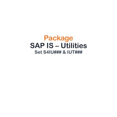Package SAP IS Utilities Buy In ERP Library