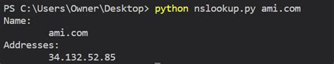 GitHub Ami Hub Nslookup Find DNS Records For A Domain Name