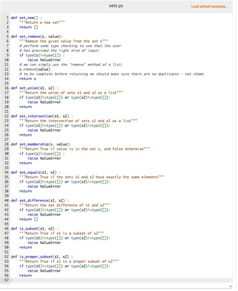 Solved 28 ﻿set Operations In Pythonin This Assignment You