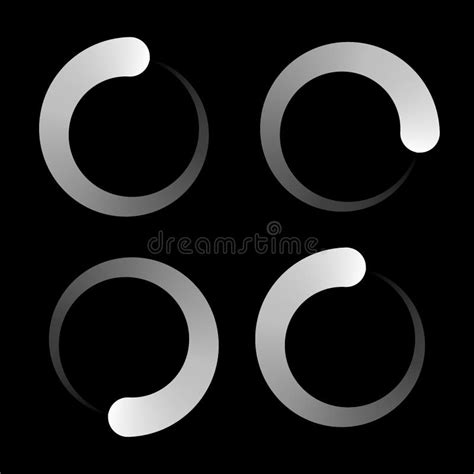 Progress Steps Phases Indicator Preloader Buffer Shape Stock Vector Illustration Of Lapse