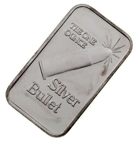 1oz Silver Bullet Vintage Silver Bar Royal Bull