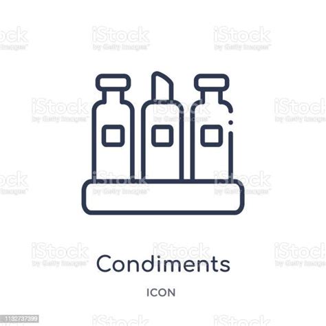 음식 개요 컬렉션에서 선형 조미료 아이콘입니다 얇은 라인 양념 아이콘 흰색 배경에 고립입니다 양념 유행 그림 아이콘에 대한 스톡 벡터 아트 및 기타 이미지 Istock