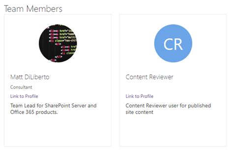 People Web Part SharePoint Online Microsoft Office 365 Technology