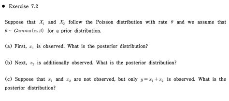 Solved Suppose That X And X Follow The Poisson Chegg Com